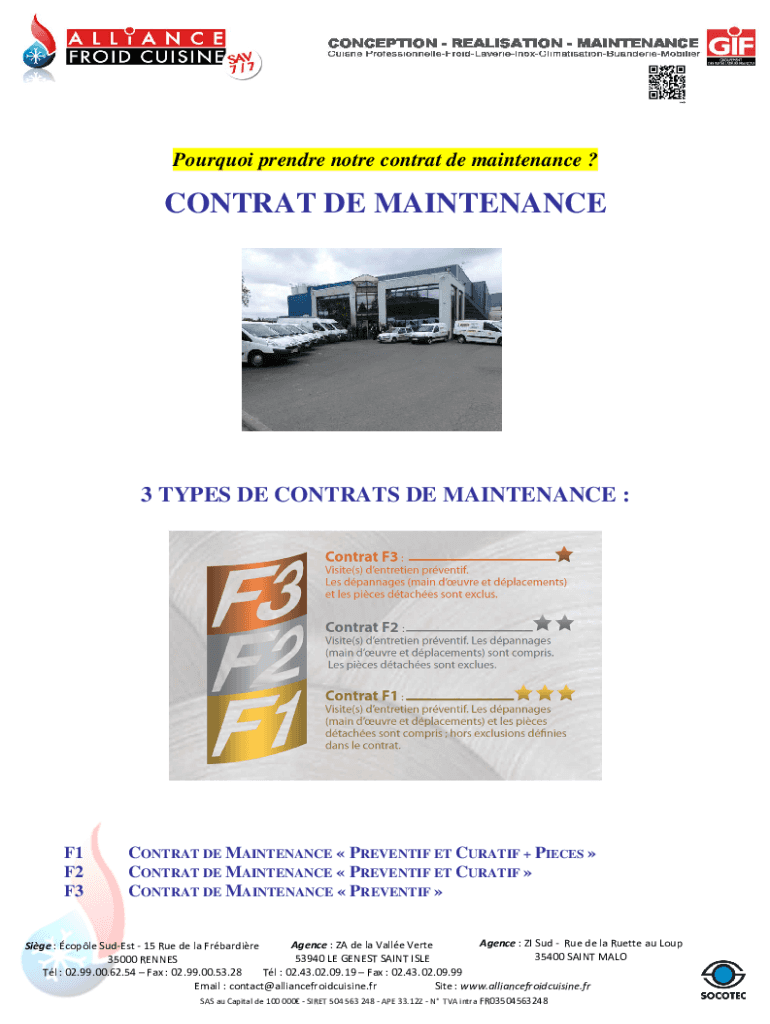Remplissable En Ligne Tout savoir sur les contrats de maintenance et d'entretien Fax Email ...