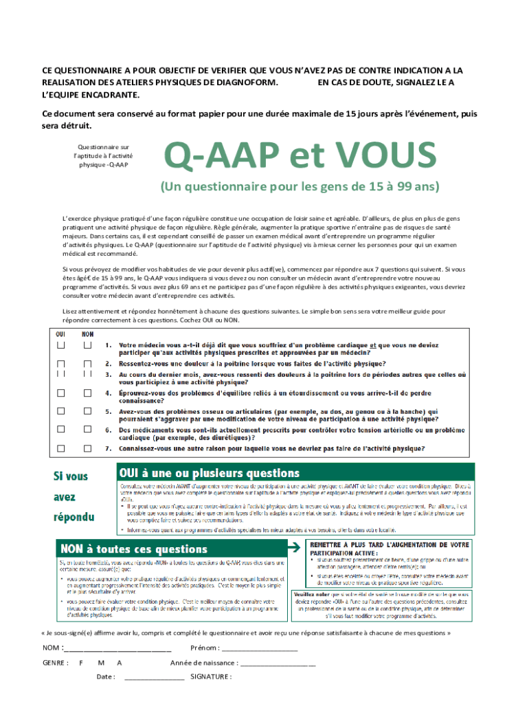 Remplissable En Ligne EVALUATION DE LA FORME DES ELEVES : Diagnoform, l ...