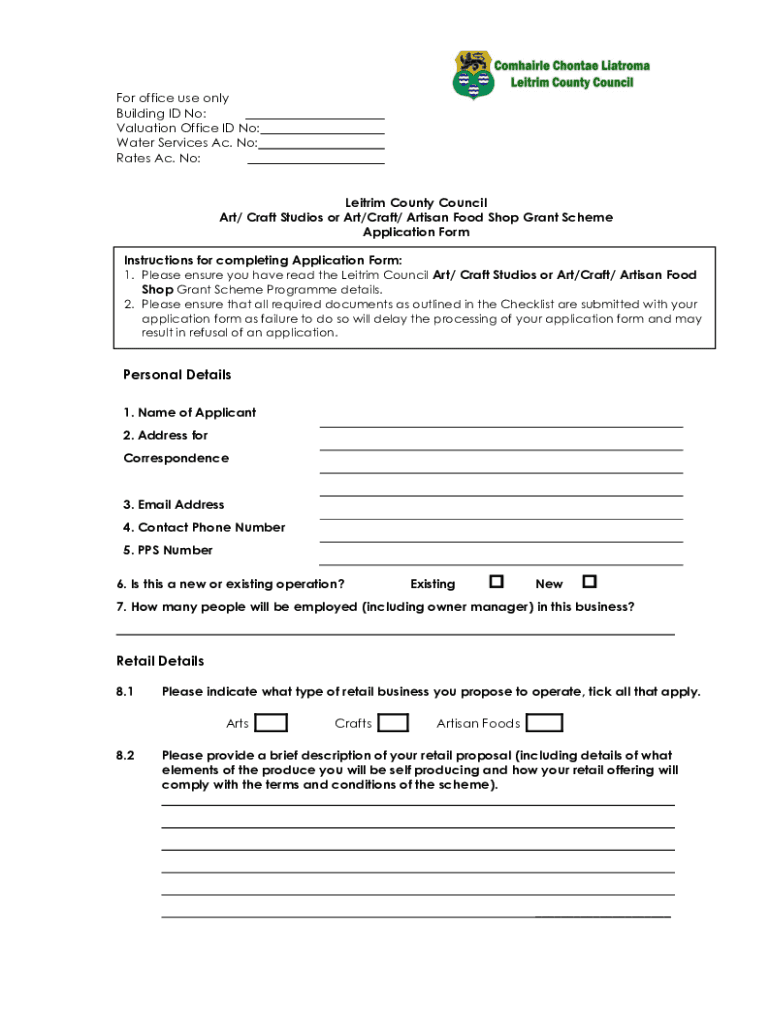 Fillable Online Fit Out Grant Scheme Application Form please along the following lines Fax Email ...