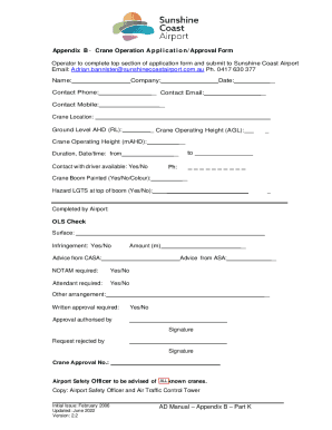 Fillable Online Crane Authorization Online Form Fax Email Print - pdfFiller