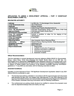 Fillable Online Form 17C - Application to amend/cancel approval for ...