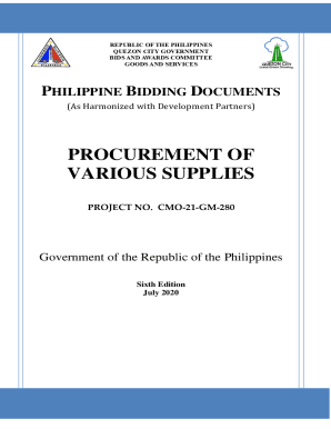 Fillable Online PROCUREMENT OF VARIOUS SUPPLIES Fax Email Print - pdfFiller