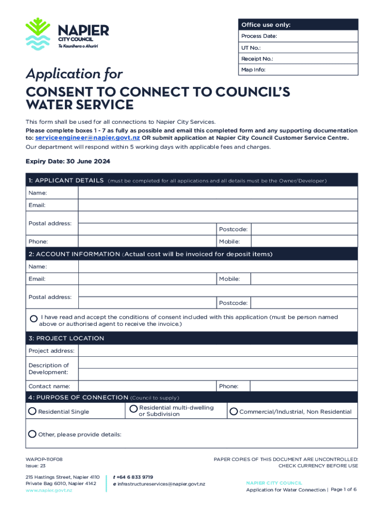 Fillable Online Application for Engineering Approval Subdivision ...