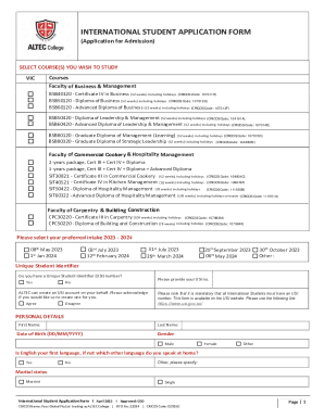 Fillable Online ALTEC-INTERNATIONAL-STUDENT-APPLICATION-FORM-Version ...