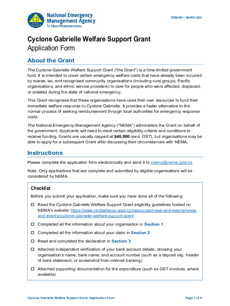 Fillable Online Welfare assistance helpline set up for Hawke's Bay ...