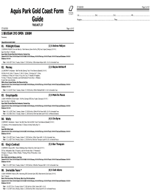 Fillable Online Aquis Park Gold Coast Form Fax Email Print - pdfFiller