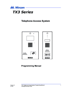 Fillable Online Mircom TX3 Series Programming Manual Fax Email Print ...