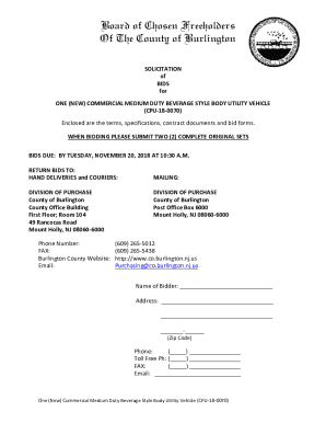 Fillable Online bcnj co burlington nj MOTOR VEHICLES: SMALL PICKUPS AND SUVS Fax Email Print ...