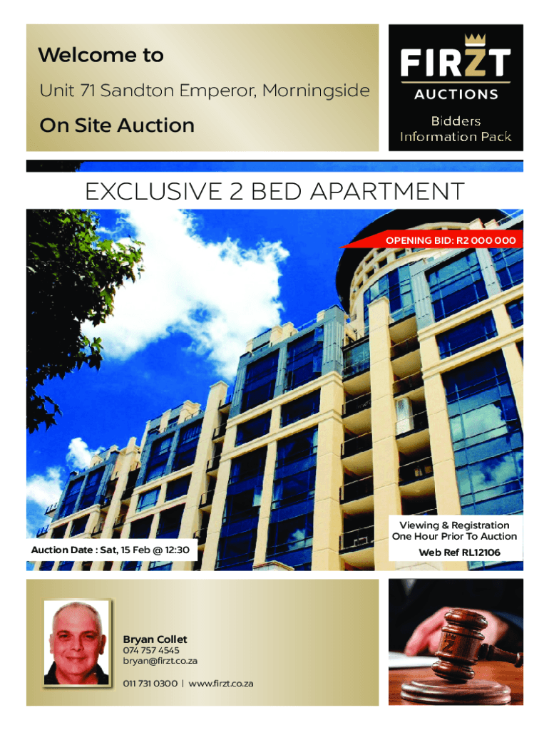 Fillable Online Unit 71 Sandton Emperor, Morningside Fax Email Print ...