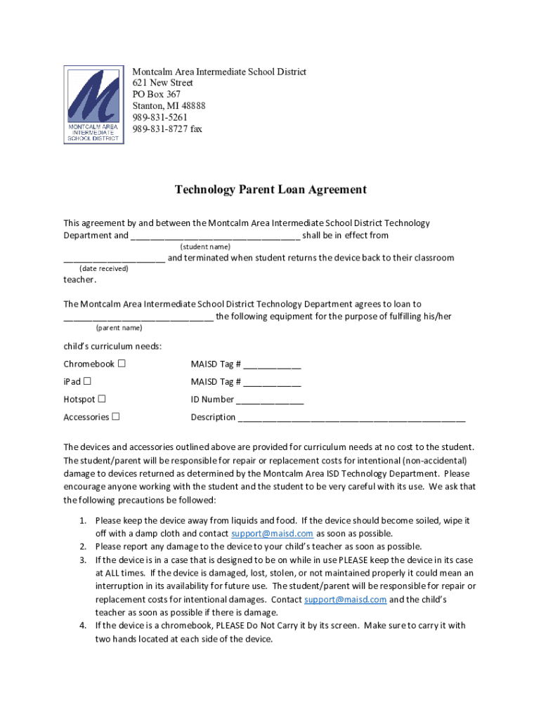 Fillable Online Technology loan agreement.docx Fax Email Print - pdfFiller