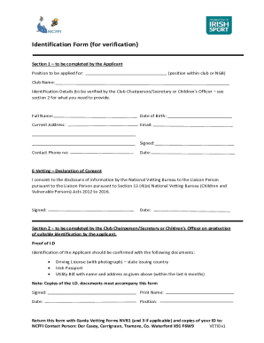 Fillable Online National Vetting Bureau Application Form 1 (NVB1) Fax ...