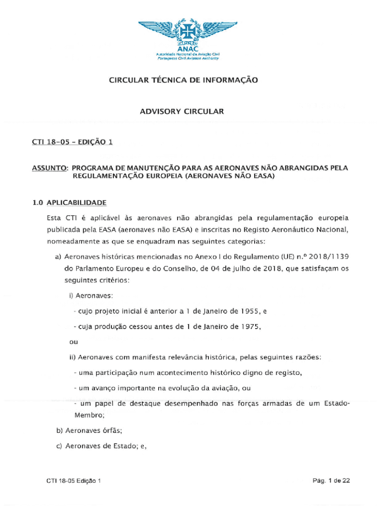 Preenchível Disponível CIRCULAR TCNICA DE INFORMAO ADVISORY CIRCULAR ...