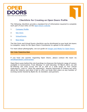 Fillable Online Inspection Checklist: Air Conditioning and Open Doors ...