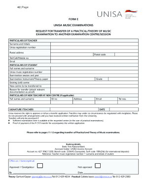 Fillable Online 2020-2023 ZA UNISA Form EFill Online, Printable ...