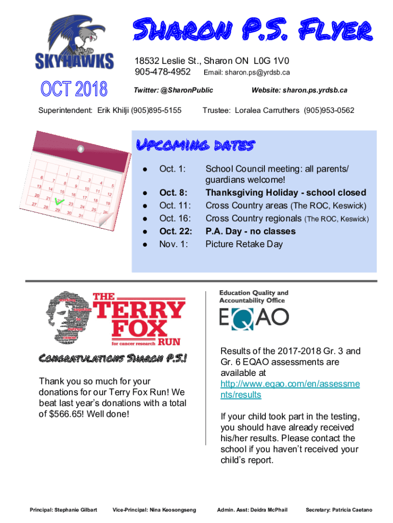 Fillable Online Sharon P.S. Flyer Fax Email Print - pdfFiller