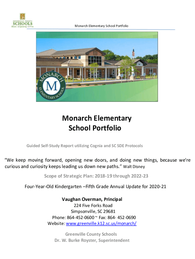 Fillable Online Monarch Elementary School Special Education Department ...