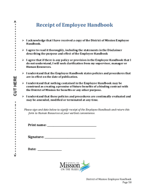 Fillable Online Employee-Handbook-170615-with-TRACKED-CHANGES Fax Email ...