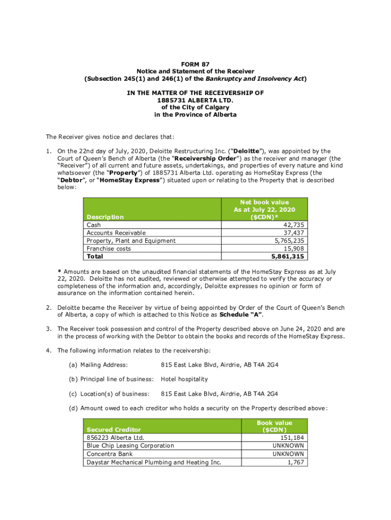 Fillable Online 188 - Form 87 - Notice - DRAFT.docx Fax Email Print ...