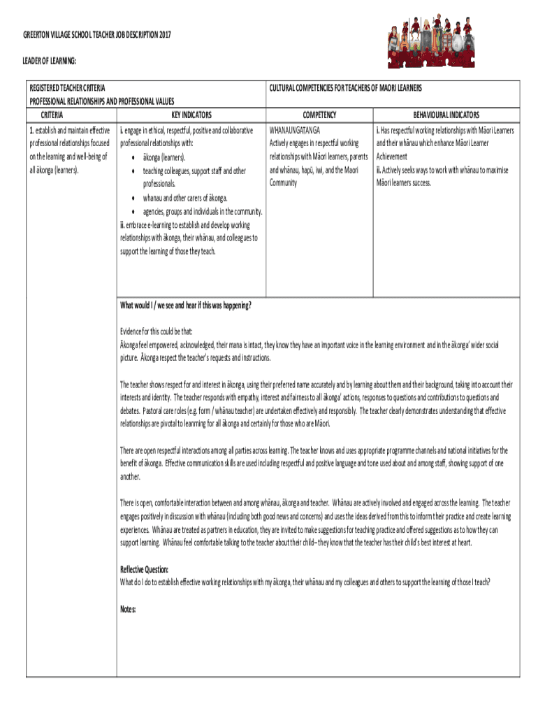 Fillable Online Criteria for Selection of the Ideal Teacher Candidate ...