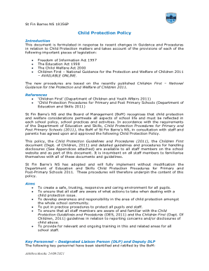 Fillable Online Child Protection Policy Awareness of Teachers and ...