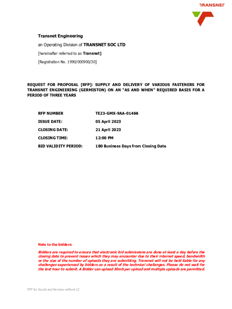 Fillable Online Transnet Engineering Fax Email Print - pdfFiller
