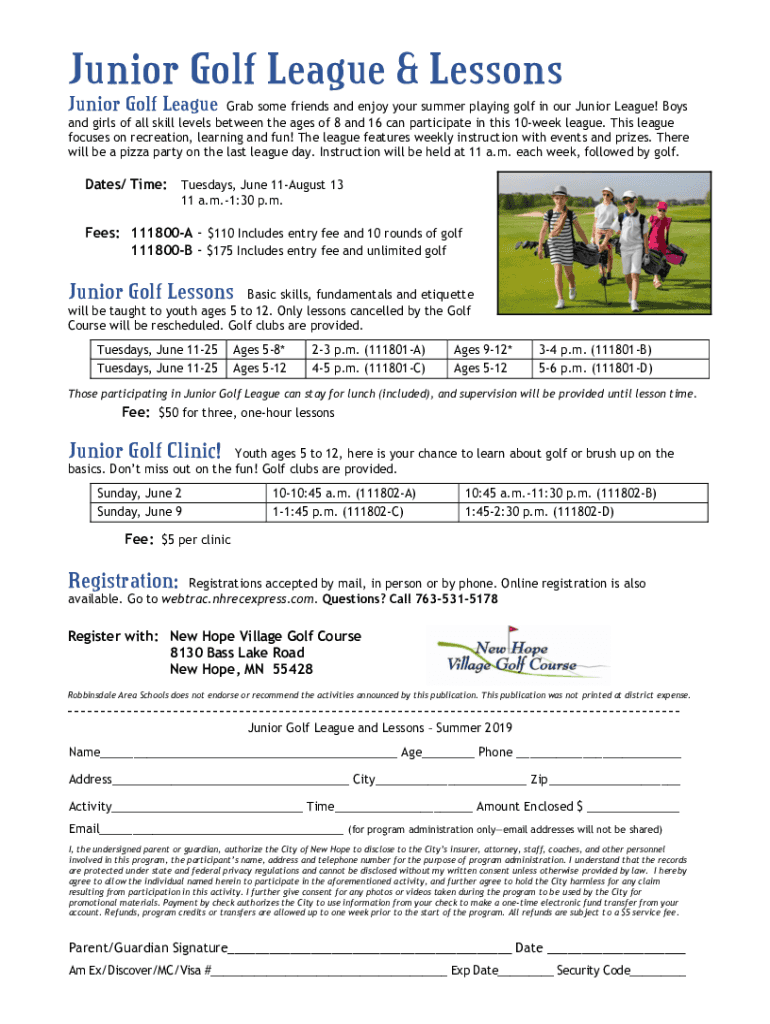Fillable Online GSGA Junior TourGeorgia's Home for Junior Golf Fax Email Print - pdfFiller