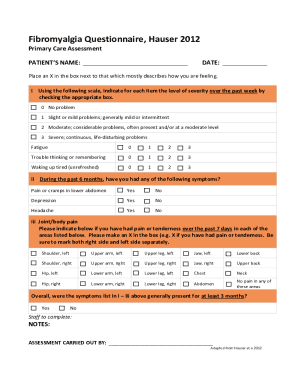 Fillable Online Validation of the Fibromyalgia Survey Questionnaire ...