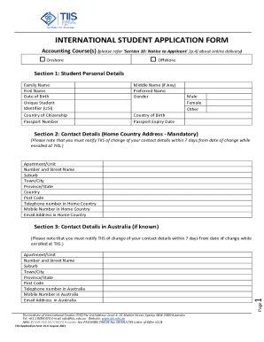 Fillable Online International (F1) Admissions Information and ...