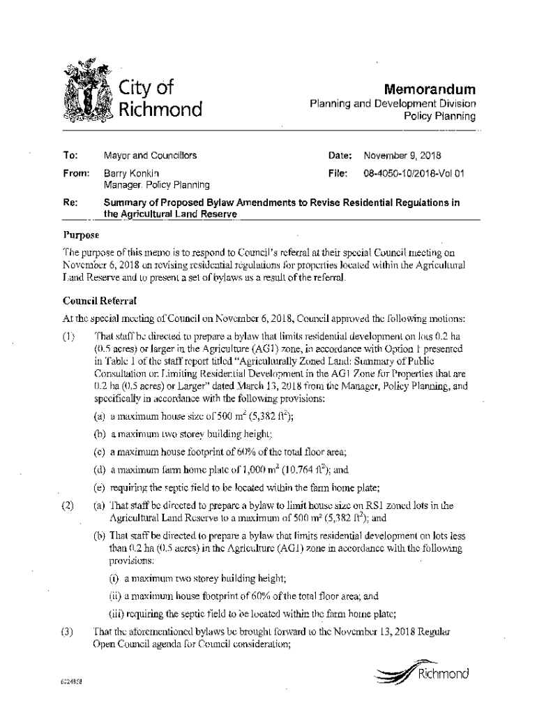 Fillable Online Proposed Bylaw Amendments Related to Site Plan Review ...