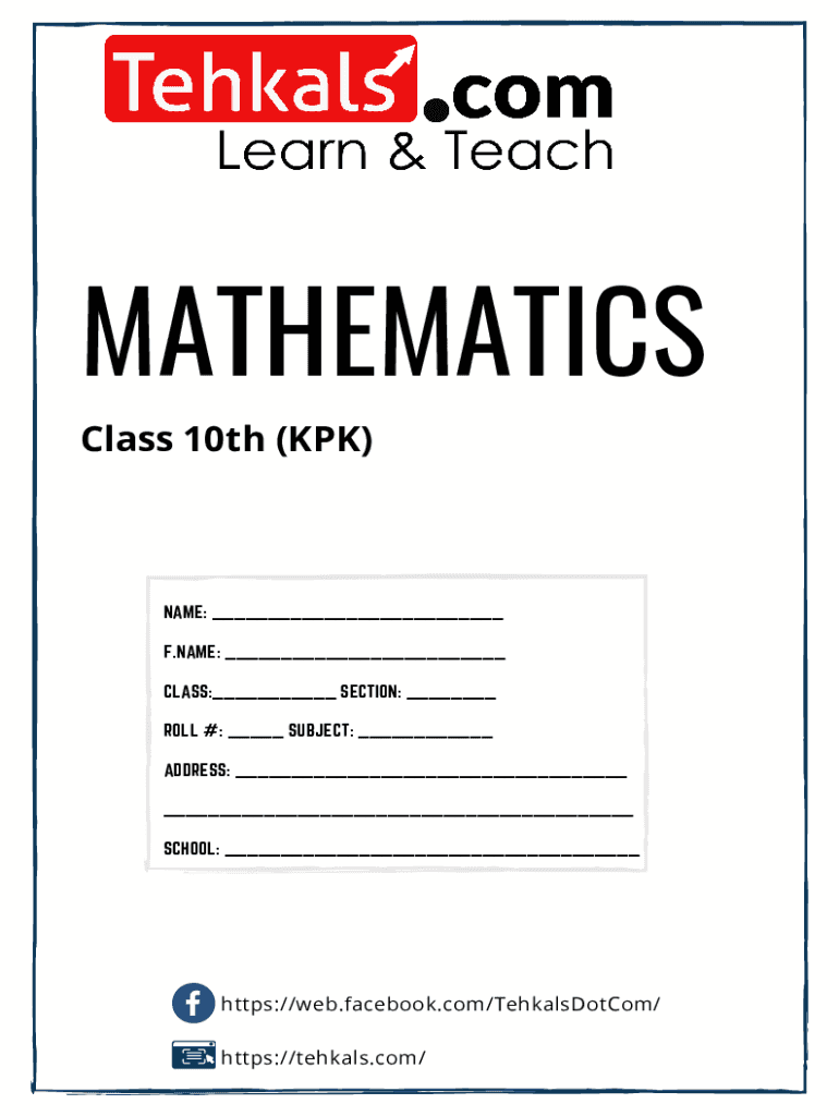Fillable Online Class 10 Maths Notes Unit 1 to Unit 4 Pdf Download Fax ...