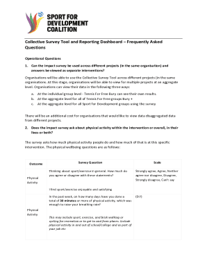 Fillable Online Collective Survey Tool and Reporting Dashboard Fax ...