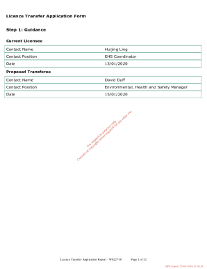 Fillable Online Elevators and Lifts Personal Transfer Application Form ...