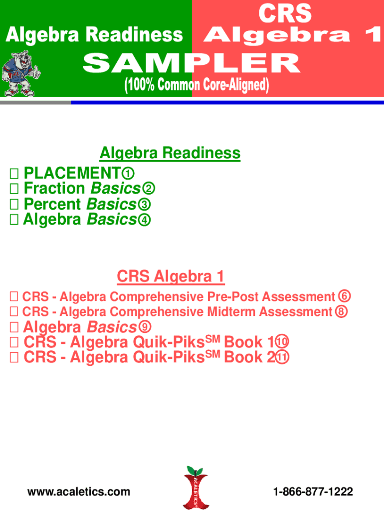 Fillable Online Grade 7 (Pre-algebra) End-of-the-Year Test Fax Email ...