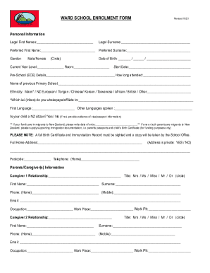 Fillable Online Enrolment Form Oct. 21 Fax Email Print - pdfFiller