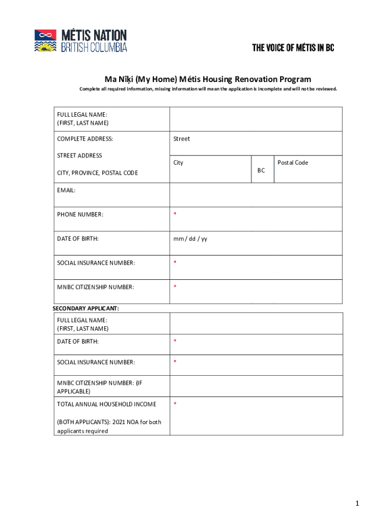 Fillable Online Reaching Home Assistance Application Fax Email Print ...