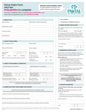 Fillable Online Pet Claim Form - Repeat Medication Fax Email Print ...