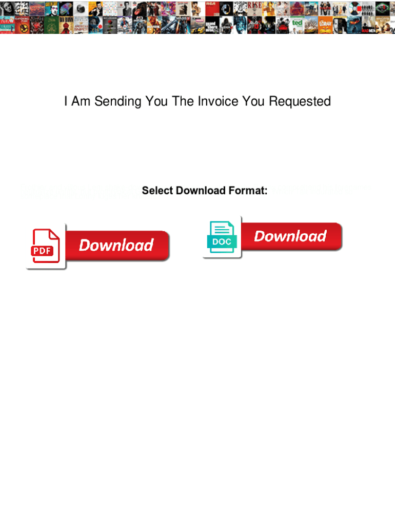 Fillable Online I Am Sending You The Invoice You Requested - Flair Promo Models Fax Email Print ...
