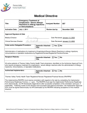 Fillable Online Emergency treatment of anaphylaxis: concise clinical ... Fax Email Print - pdfFiller