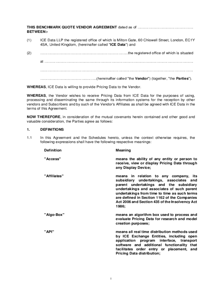 Fillable Online ICE Trade Vault Europe: Update to Participant Agreement ...