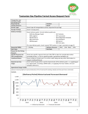 Fillable Online Tasmanian Gas Pipeline Formal Access Request Form Fax ...