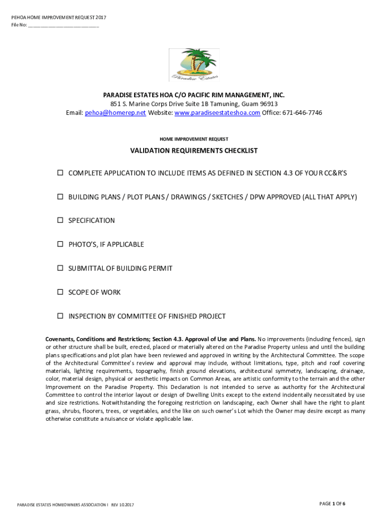 Fillable Online HOMEOWNER REGISTRATION FORM Fax Email Print - pdfFiller