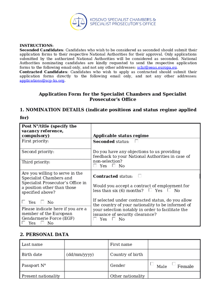 Employment at NATO IS - How to prepare Doc Template | pdfFiller