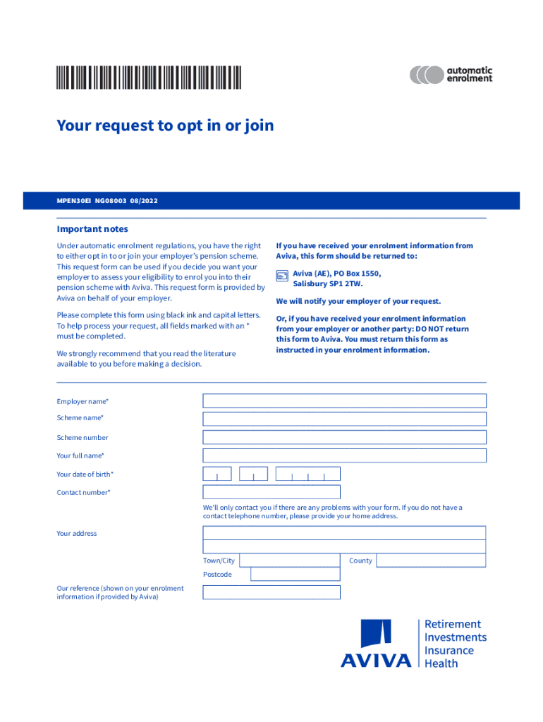 Fillable Online What is automatic enrolment for employees? Fax Email ...