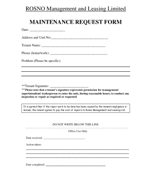 Fillable Online Maintenance-request-form.pdf Fax Email Print - pdfFiller