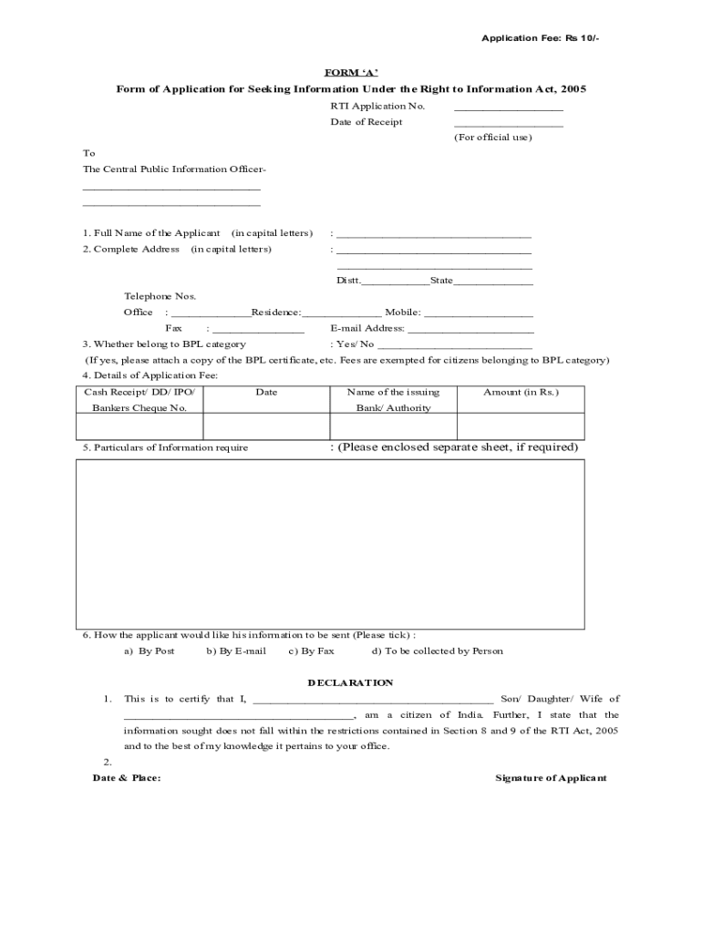 Fillable Online RTI-Access-App-form.pdf Fax Email Print - pdfFiller