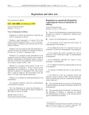 Fillable Online Code of Penal ProcedureForm of statements of offence ...