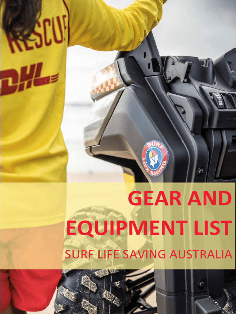Fillable Online SLSA Lifesaving Gear and Equipment Catalogue - Surf ...