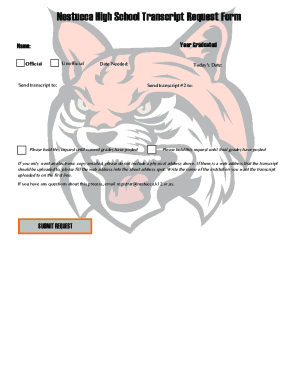 Fillable Online Nestucca High School Transcript Request Form Fax Email ...