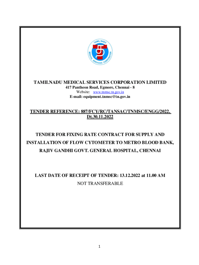 Fillable Online Tamil Nadu Medical Services Fax Email Print - pdfFiller