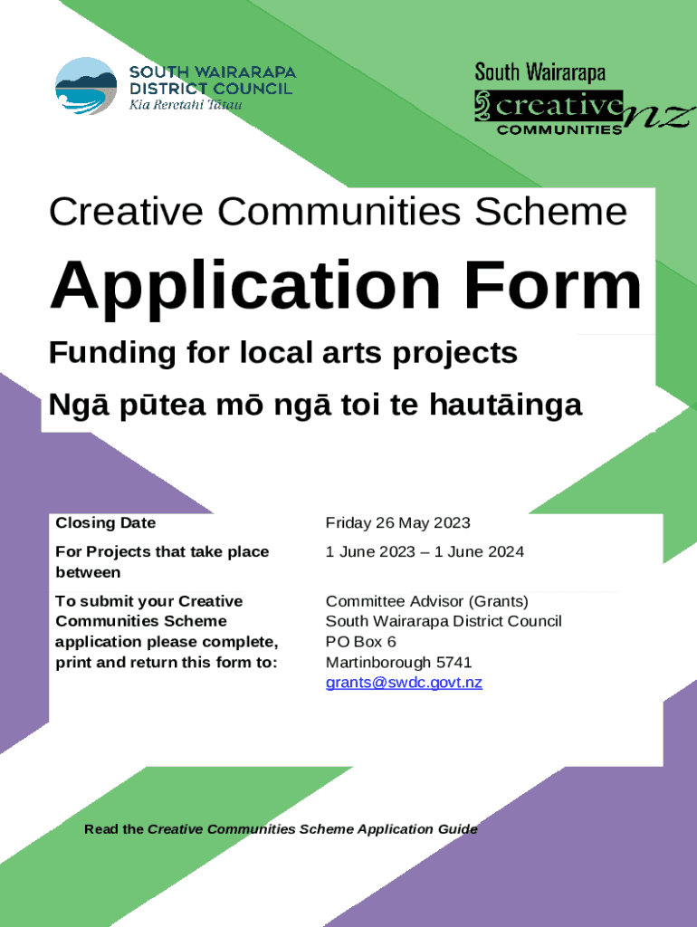 Creative Communities Scheme (CCS) - swdc govt Doc Template | pdfFiller